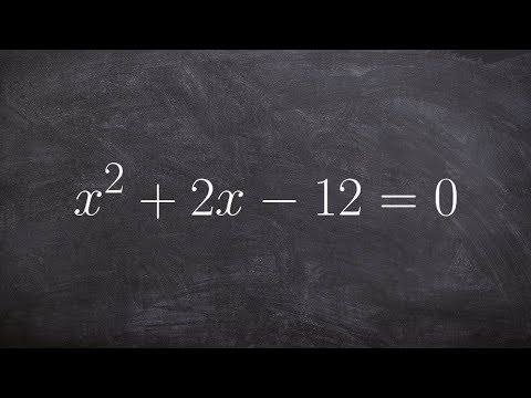 How to solve an equation by completing the square