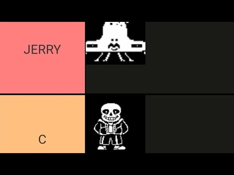 Undertale Characters Tier List