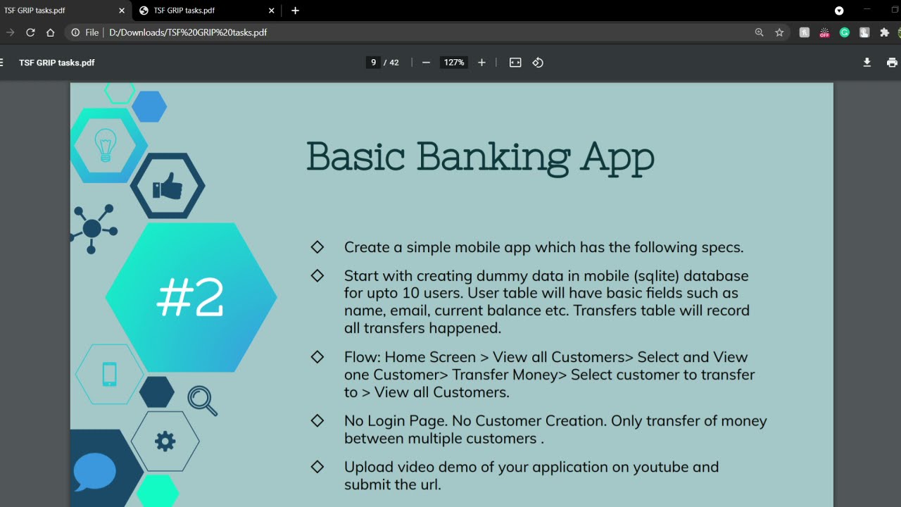 Basic Banking Android Application-The Sparks Foundation #task2 #GRIPMAY21