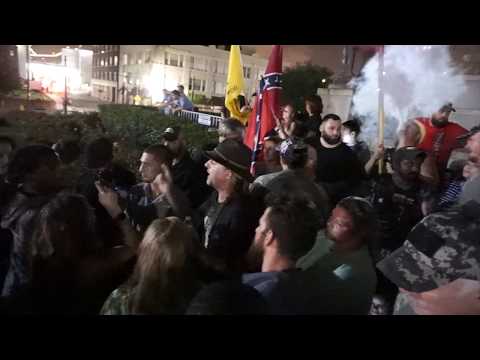 Passion simmers at the Robert E. Lee monument in New Orleans