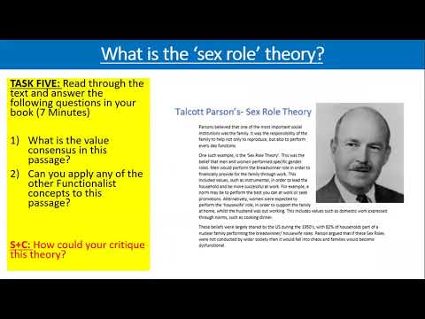 Lesson 5: What is Functionalism?