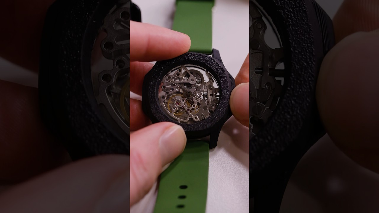 You can download and 3D print this watch now. #3dprintedwatch #watchmod #asmr #watches