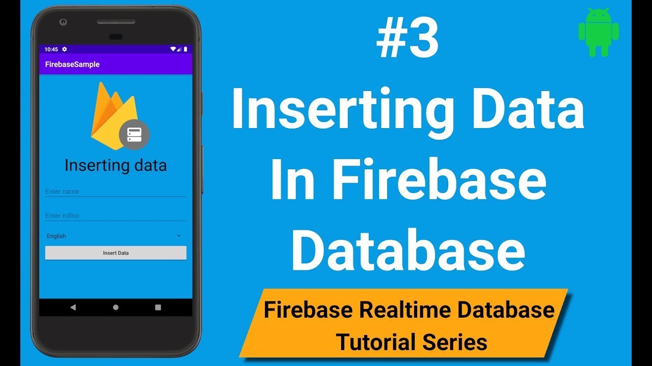 Flutter firebase tutorial #3 Insert Data Firebase Realtime Database | Flutter Firebase Database CRUD