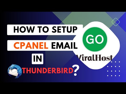 How to Setup a cPanel Email account with Mozilla Thunderbird GoViralHost