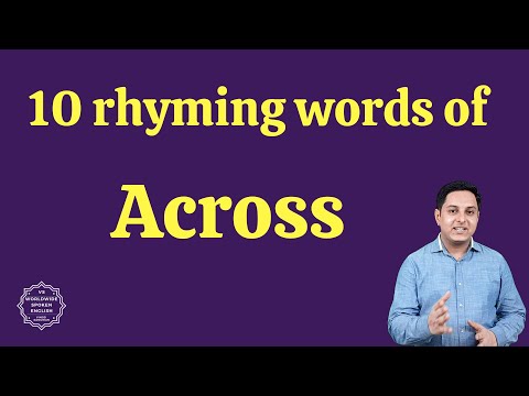 Across rhyming words | 10 rhyming words of Across | Spoken English by Vinod Sangwan