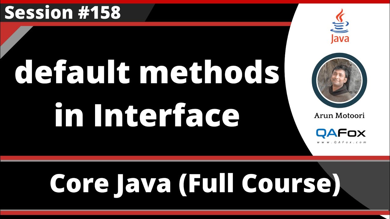 Java - Part 258 -  default methods in Interface and their use