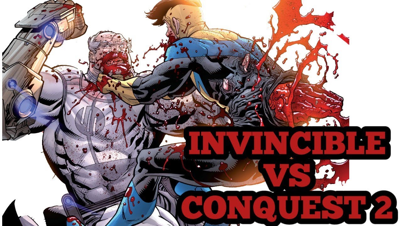 INVINCIBLE VS CONQUEST 2ND FIGHT ,(Coalition of planets vs viltrumites)