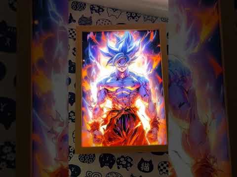 These Anime Paintings Are Glowing in My Room! 🤩 #anime #frame