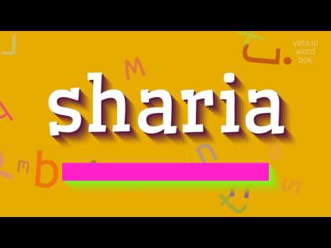 How to say "sharia"! (High Quality Voices)