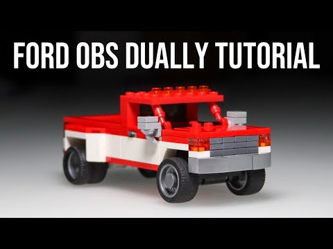LEGO Ford OBS F-350 Dually Build Tutorial