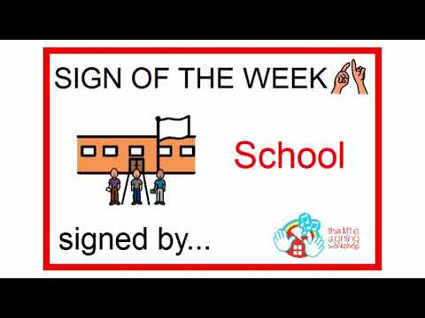 How to sign SCHOOL and UNIFORM in Signalong - Sign Language - The Little Signing Workshop