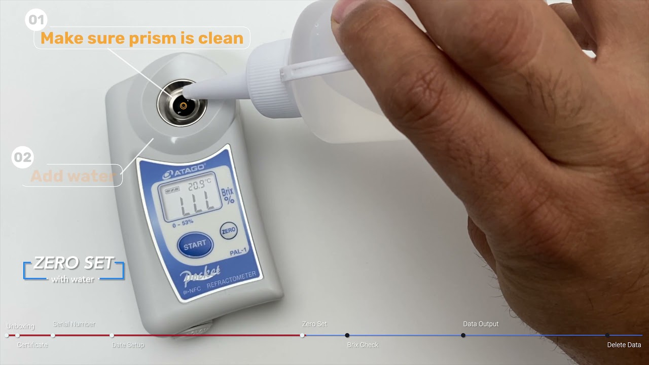 How to use a digital refractometer - PAL-1