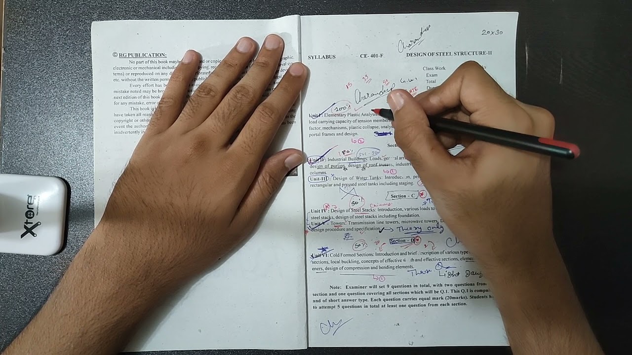 Design of Steel Structure - 2 Mdu b.tech 7th semester civil engineering scheme-F analysis for exam