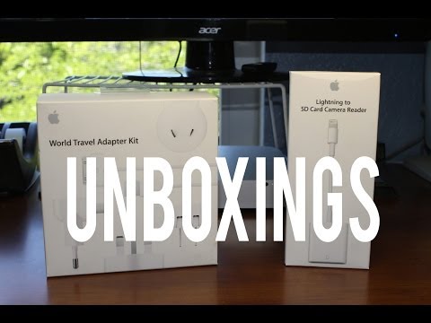 Apple World Adapter Travel Kit & Lightning to SD Card Camera Reader