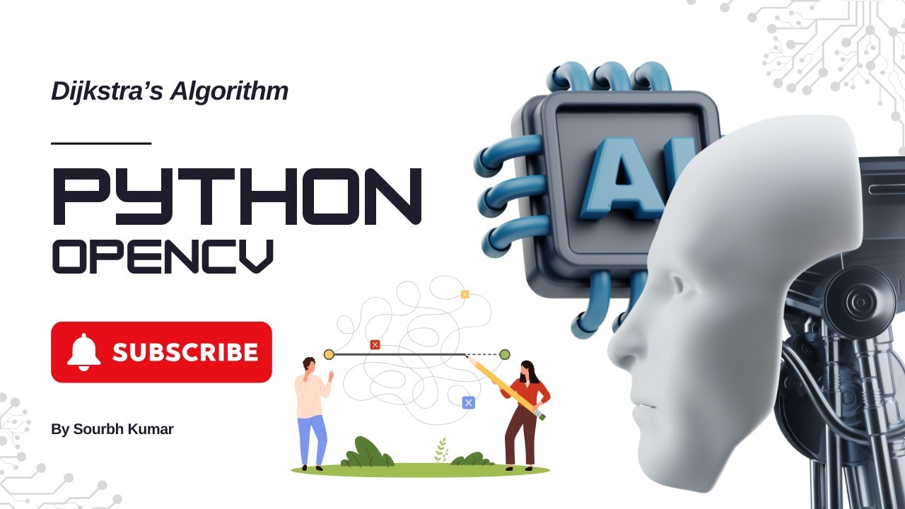 Shortest Pathfinding Simulation for Robotics | Dijkstra Algorithm in Python (OpenCV)