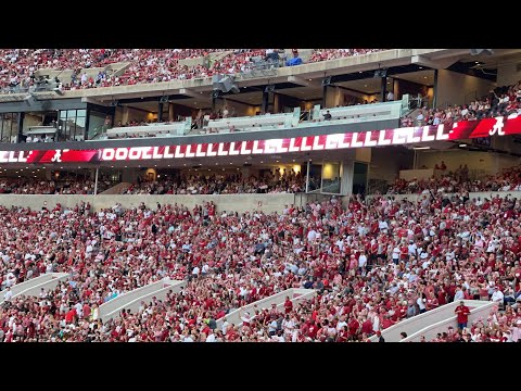Alabama vs Utah State Kickoff at Bryant-Denny Stadium