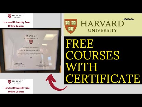 Harvard University just Released a Free Online Courses 2025/6 - HowToDo
