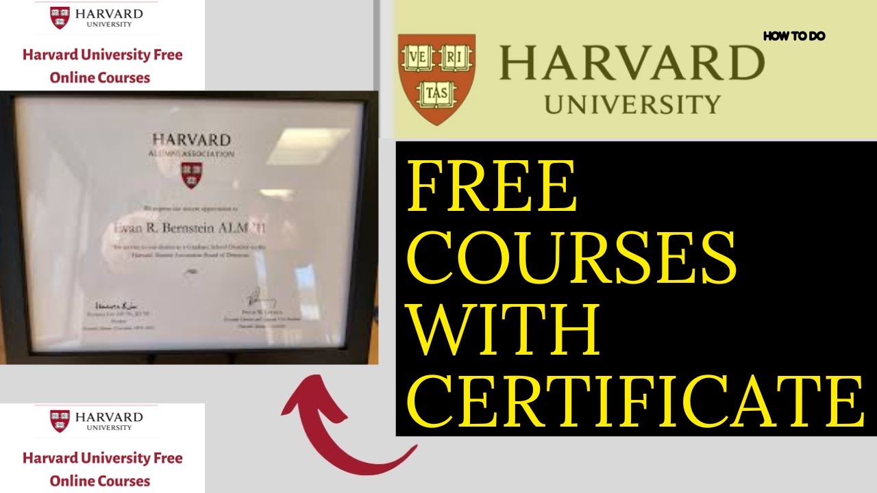 Harvard University just Released a Free Online Courses 2025/6 - HowToDo