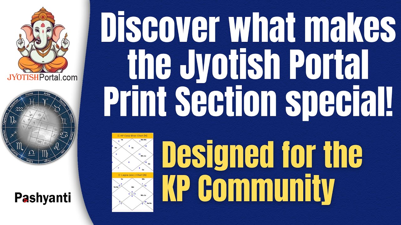 Special Features of Jyotish Portal Print Section