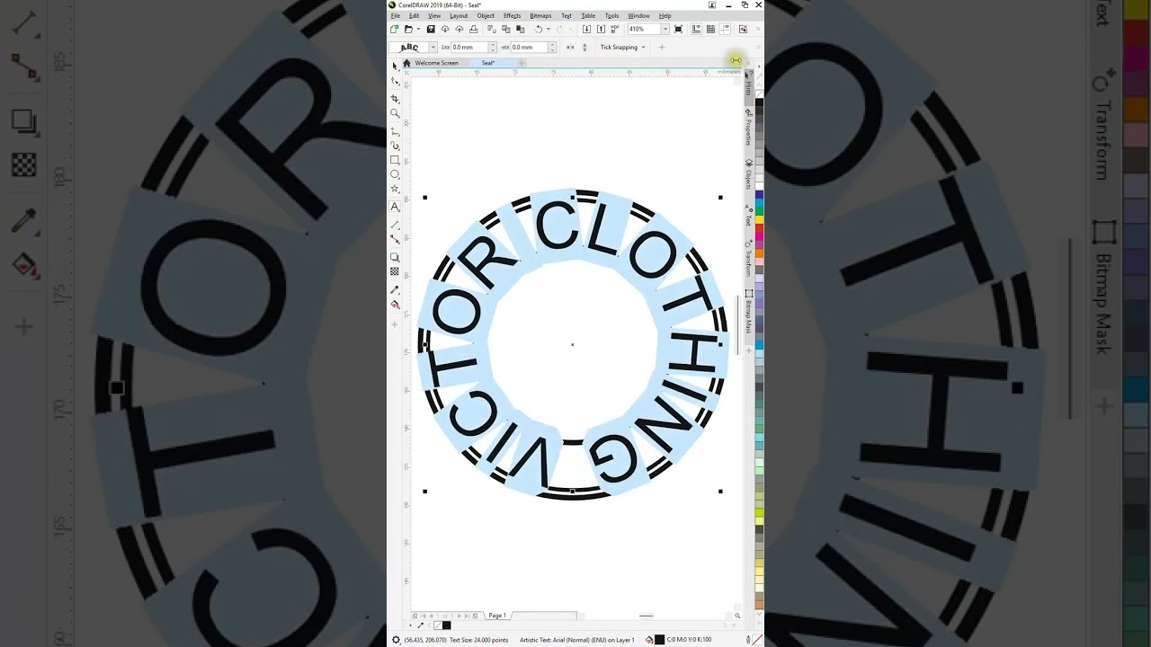 Received Seal - CorelDraw Tutorial