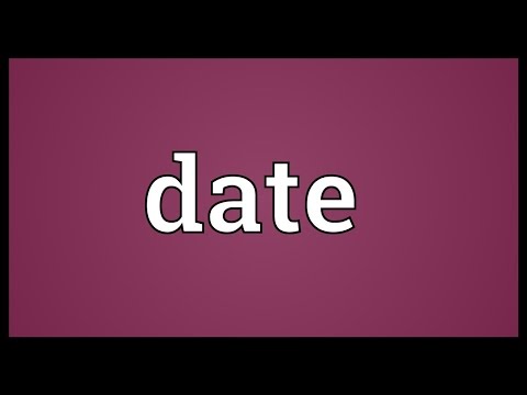 Date Meaning