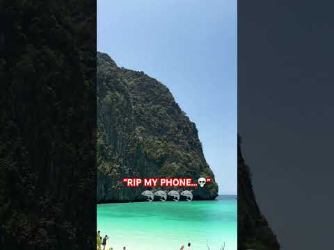 🏝️Maya Bay in 8 Seconds🦈 Paradise or Danger Zone?#viral #trending #ytshorts #travel #youtubeshorts