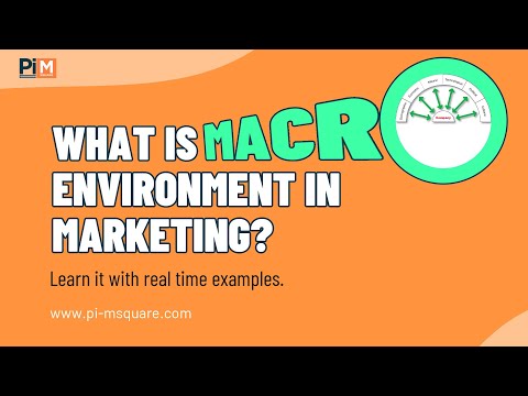 Learn What is Macro Environment in Marketing? Marketing Environment| Pi-MSquare Academy