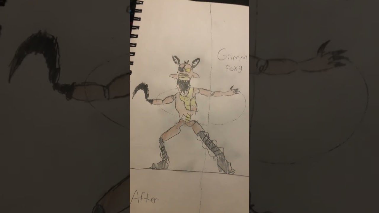 Grimm Foxy #fnaf #drawing