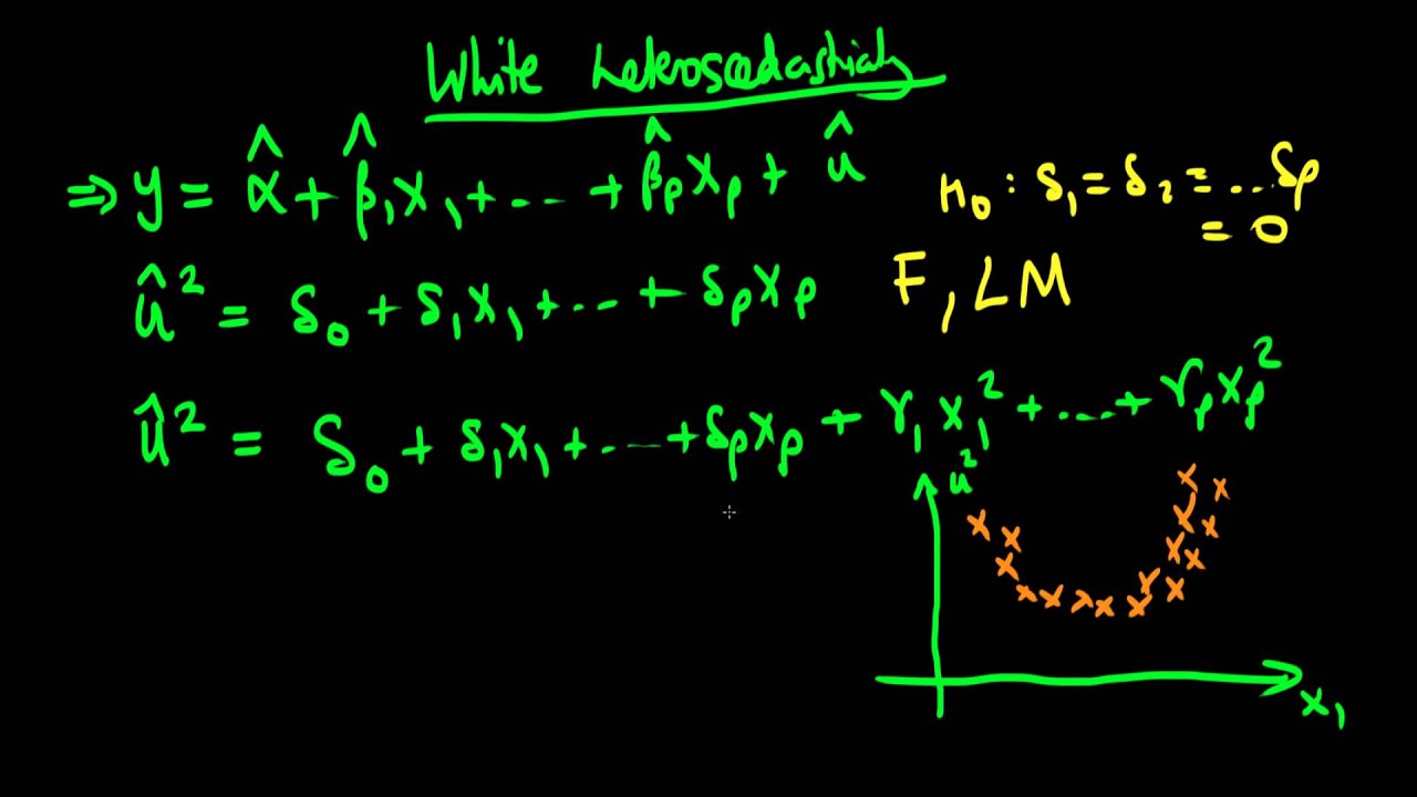 The White test for heteroscedasticity