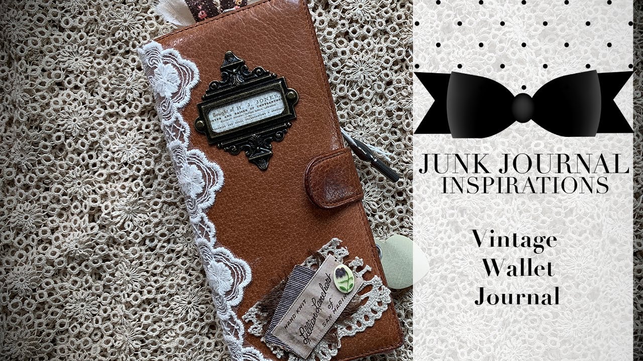 Vintage Wallet Journal | Junk Journal Flip-Through SOLD