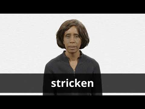 STRICKEN definition and meaning | Collins English Dictionary