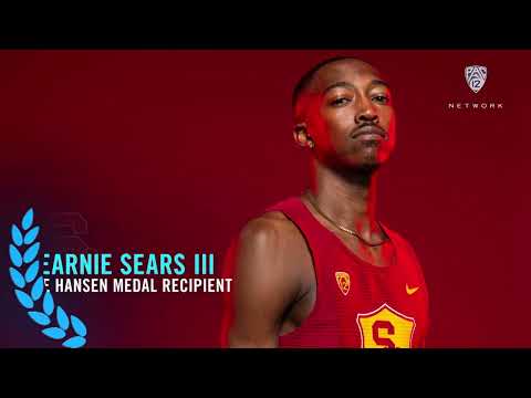 Earnie Sears III is USC's 2021-22 male Tom Hansen Medal winner