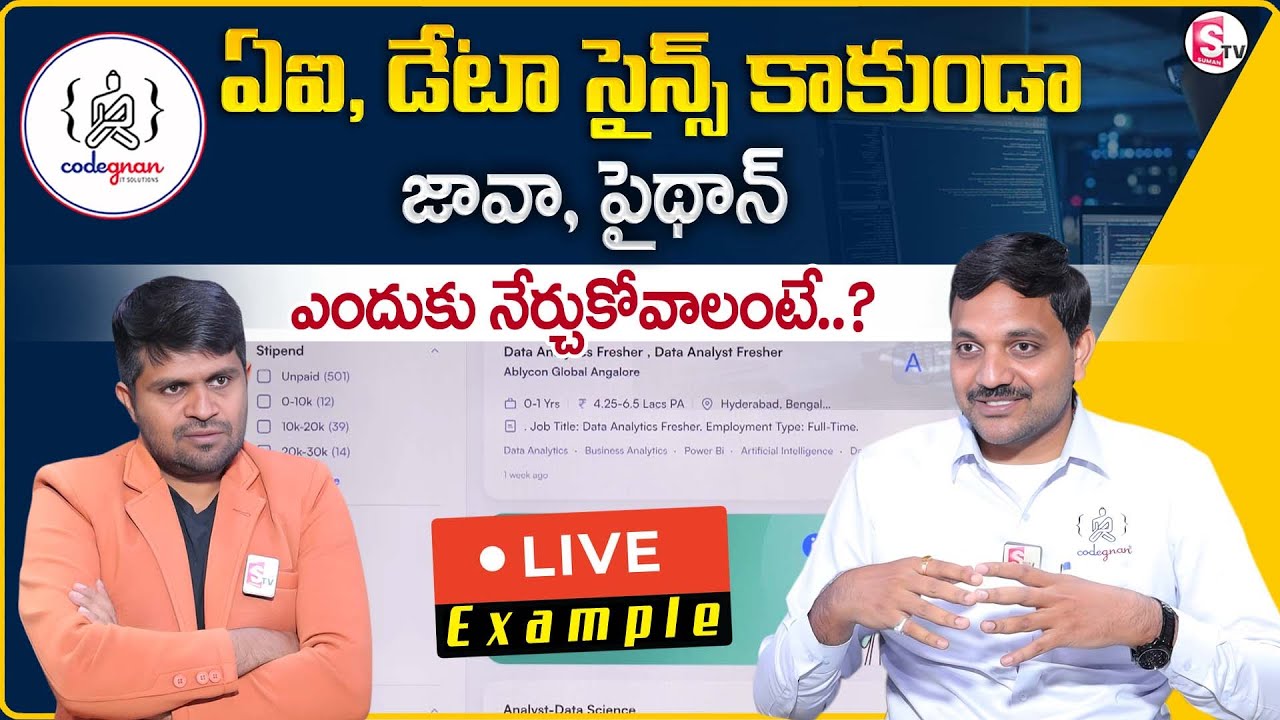 Codegnan : Job Reality Check: AI vs Java vs Python for Freshers (Live Demo Inside) |@MrNagOfficial