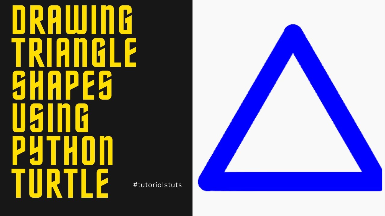 Drawing Triangle Shapes using Python Turtle | Python Turtle Geometric Shapes