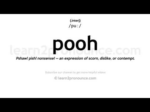 Pronunciation of Pooh | Definition of Pooh