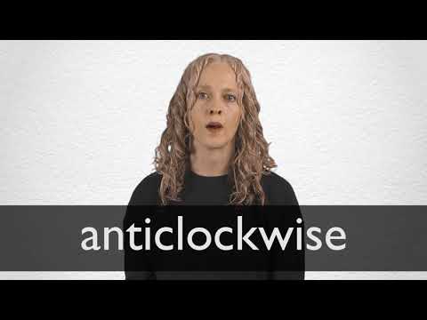 ANTICLOCKWISE - Learn the Meaning, Synonyms & Translations | Collins ...