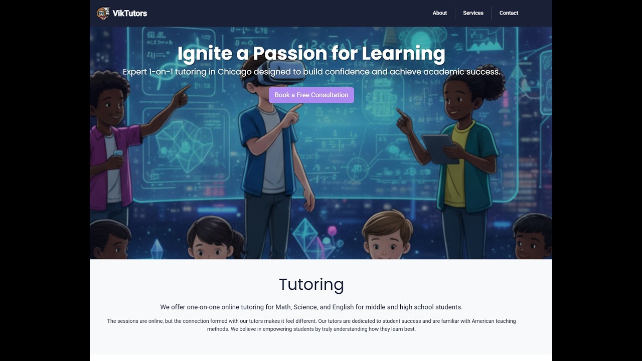 viktutors full-stack dev project