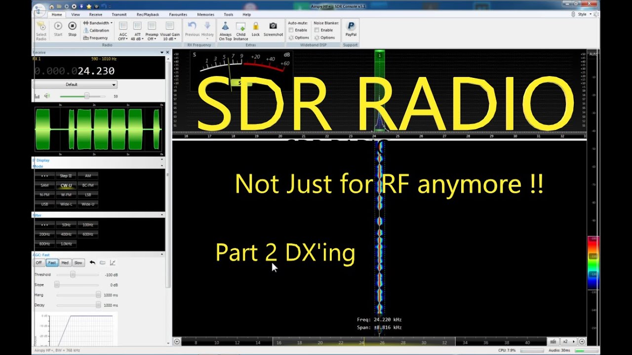 SDR Radio 24 KHZ DX Part 2