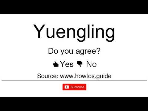 How to Pronounce / How to Say: Yuengling