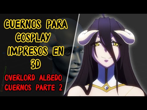 🤘 Albedo Horns Cosplay OVERLORD・ STL File for 3D printing・Cults