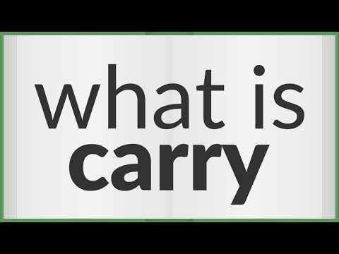 Carry | meaning of Carry