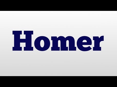 Homer meaning and pronunciation