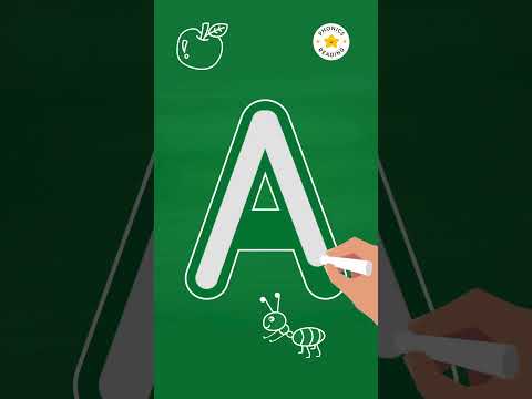 Letter Formation Capital letter A #letterformation #toddlereducation