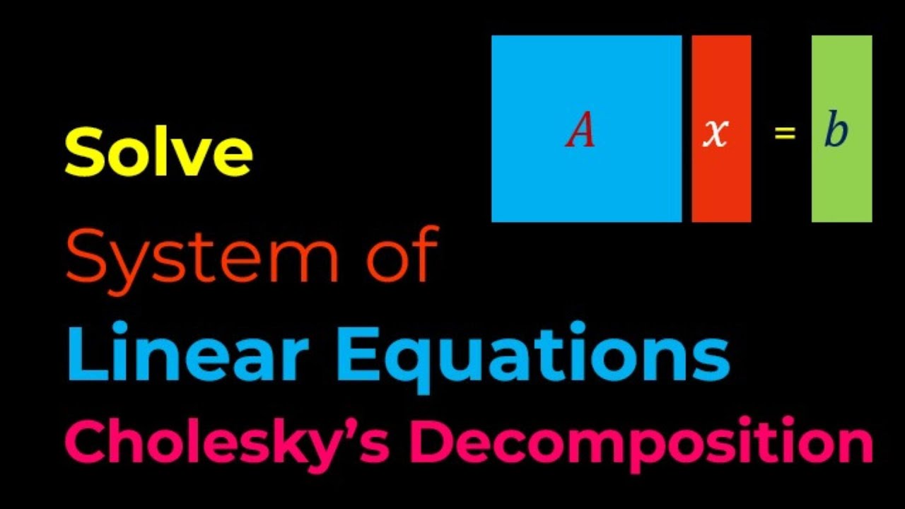 Cholesky Decomposition Made Super Simple!