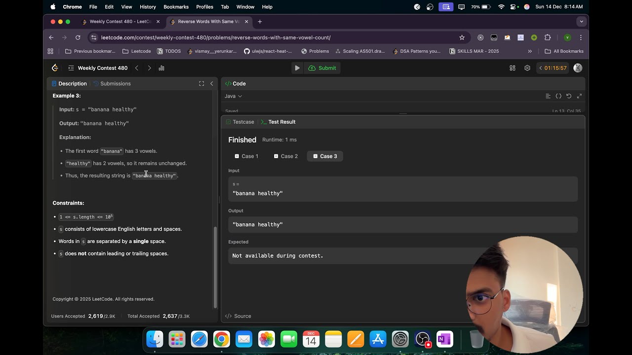 Weekly contest 480 Screencast | Leetcode contest