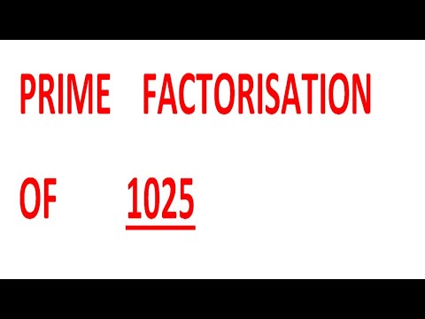 PRIME FACTORISATION OF 1025