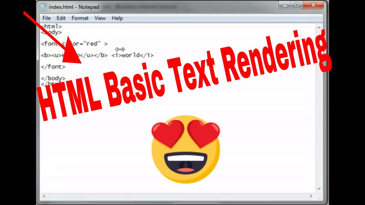 HTML Tutorial 02 - Basic Text Rendering (Beginners Guide to Making Web Pages)