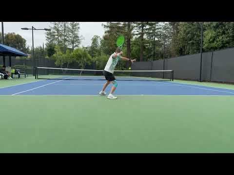 Tennis on courtside, Los Gatos