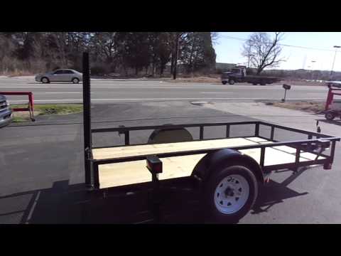 5 ft. x 10 ft. Utility Trailer with Tall Screen Assist Gate