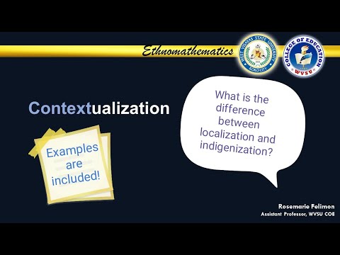 Contextualization in K to 12 Mathematics